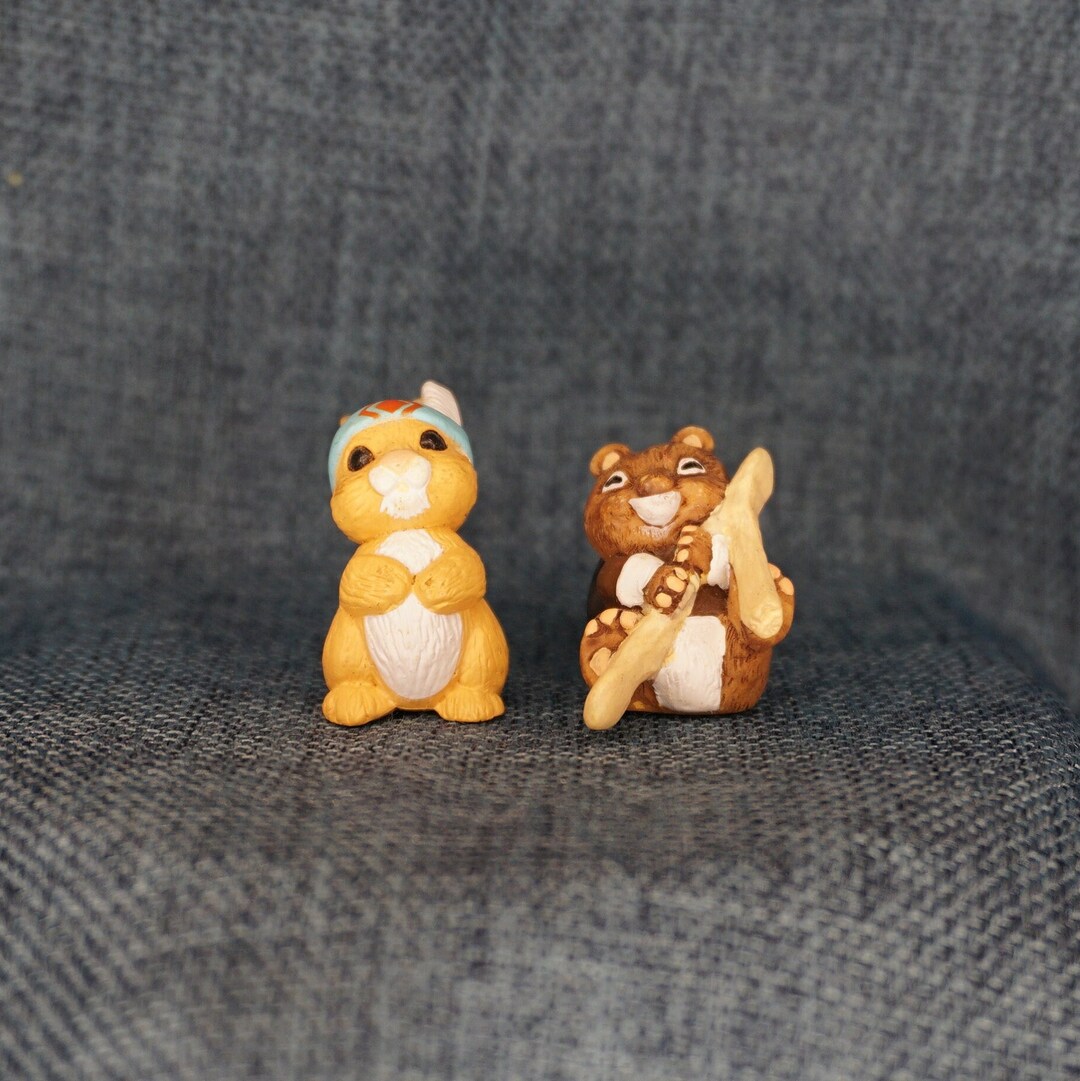 Hallmark Merry Miniatures Thanksgiving Animals Figurine Set. Miniature ...