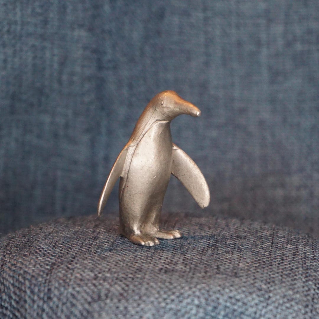 Spoontiques Pewter Penguin Figurine. Vintage Miniature Antarctic Tuxedo ...
