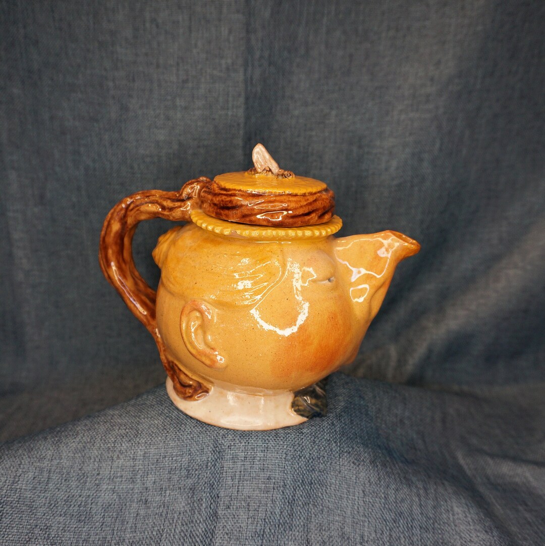 Antique Woman Figural Teapot. Rafael Bordalo Pinheiro 1800s Palissy ...