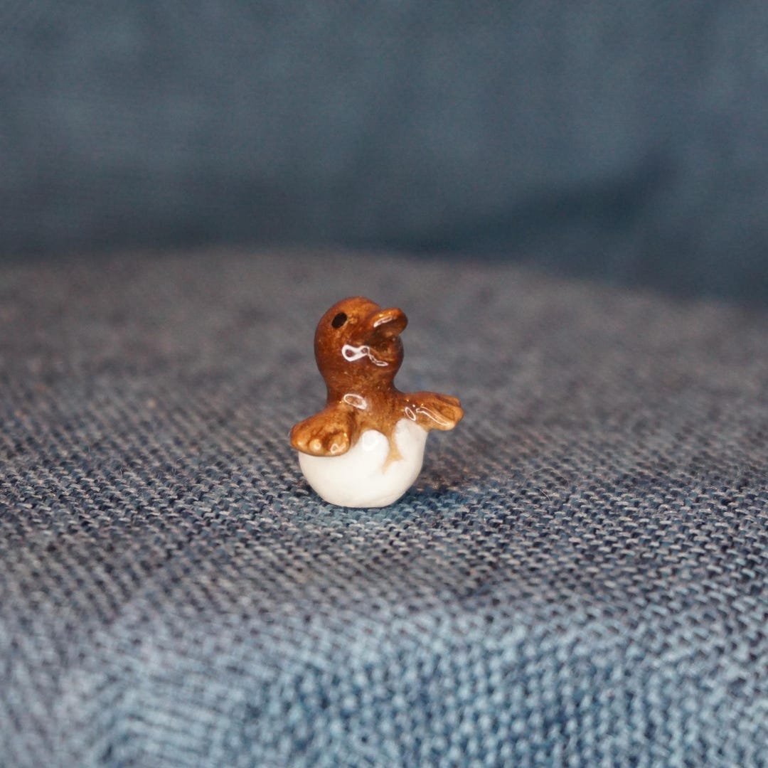 Hagen Renaker Baby Platypus Figurine. Miniature Australian Monotreme ...