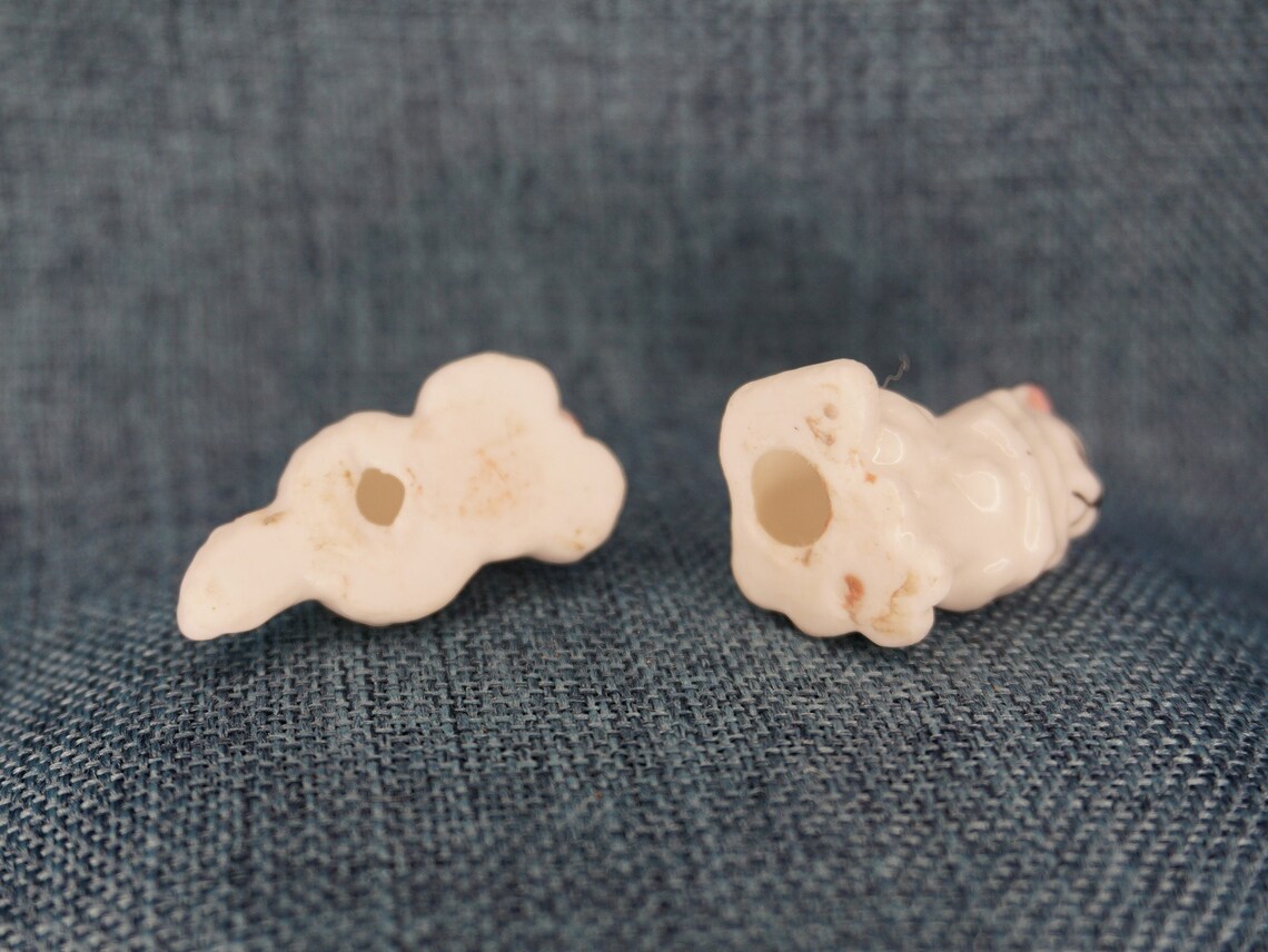 Vintage Bug House Porcelain Persian Cat Figurines: Miniature Kitten Set ...