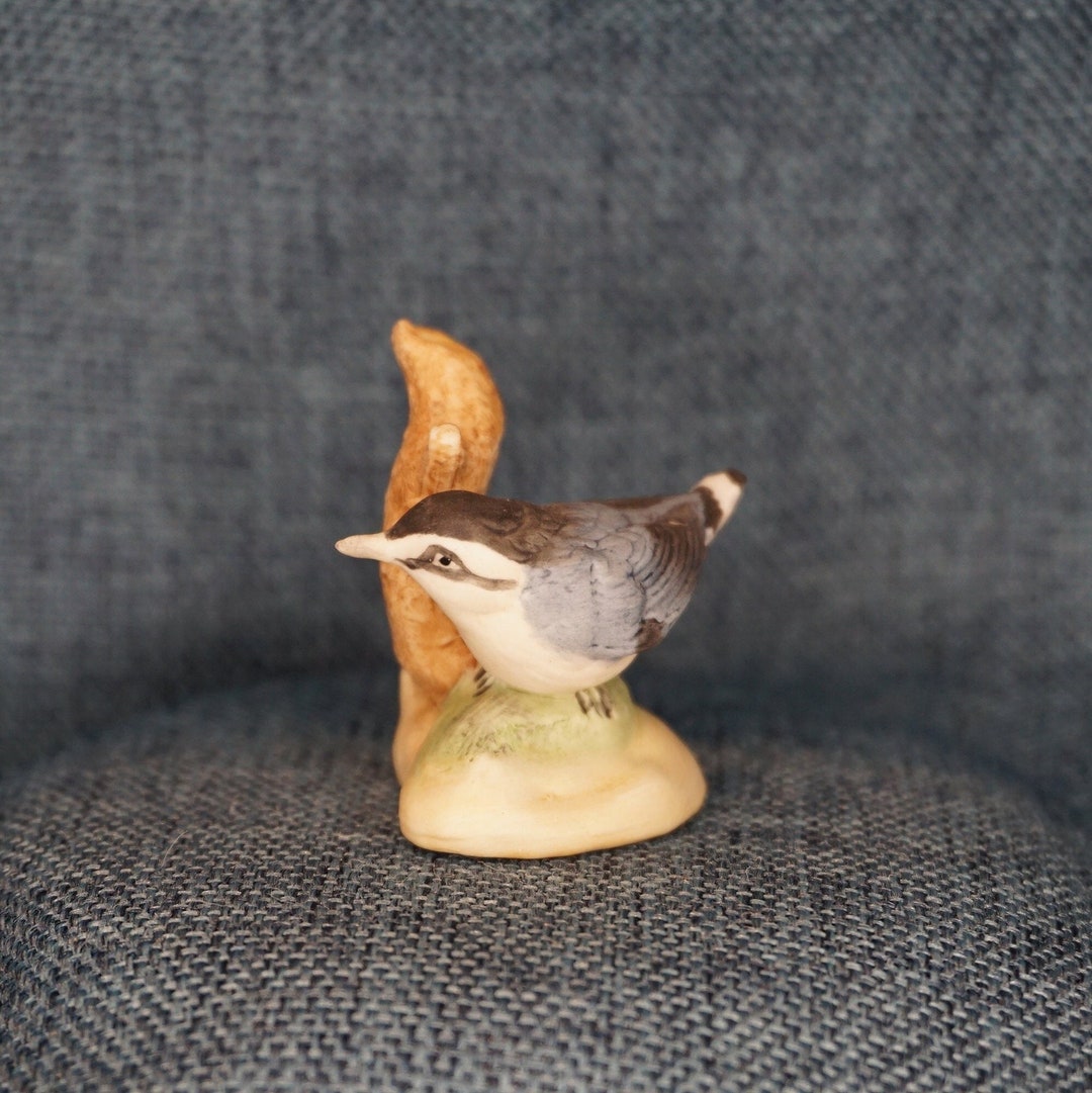 Royal Cornwall Nuthatch Figurine. Miniature England Bone China ...