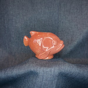 Rosemeade Fish Bank. 1940s Rose Pink Goldfish Collectible Figure. Mid ...