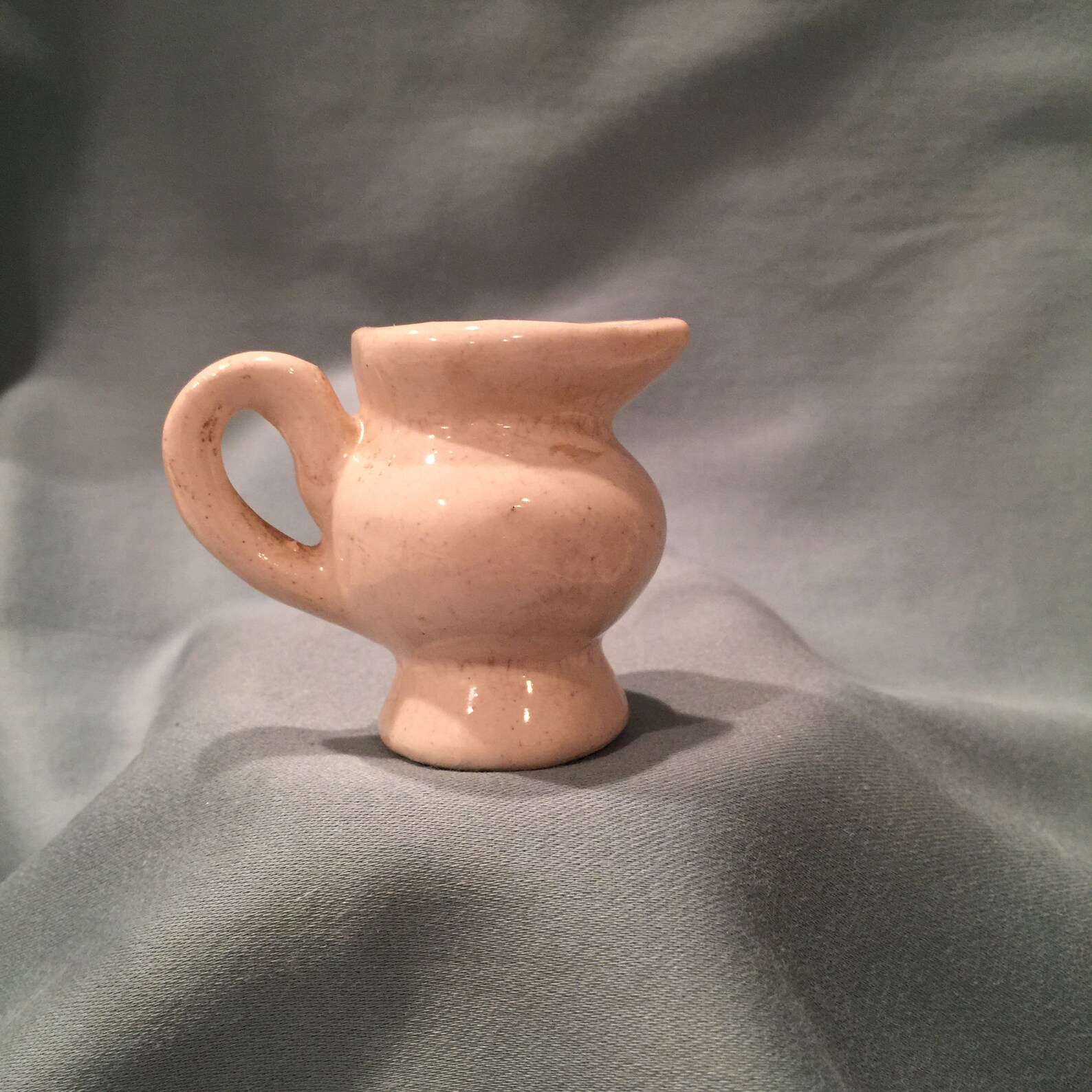 White Ceramic Miniature Pitcher. Vintage White Pottery - Etsy
