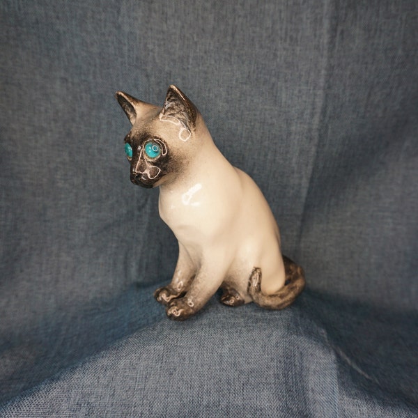 Siamese Cat Statue - Etsy