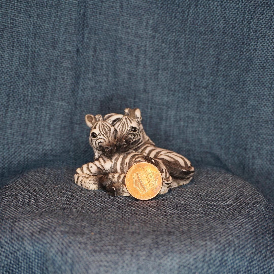 Stone Critters Littles Zebra Couple Figurine. 1995 UDC Vintage Baby ...