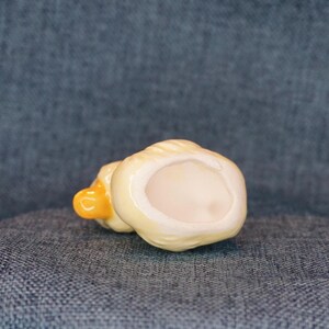 Miniature Yellow Duckling Figurine. Hobby Ceramic Baby Peking Duck ...
