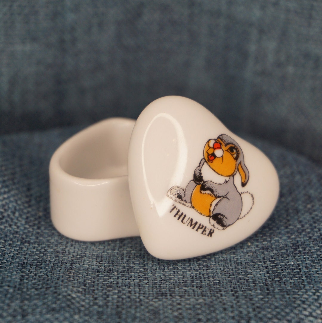 Bone China Thumper Heart Shaped Box. Disney Rabbit Porcelain - Etsy