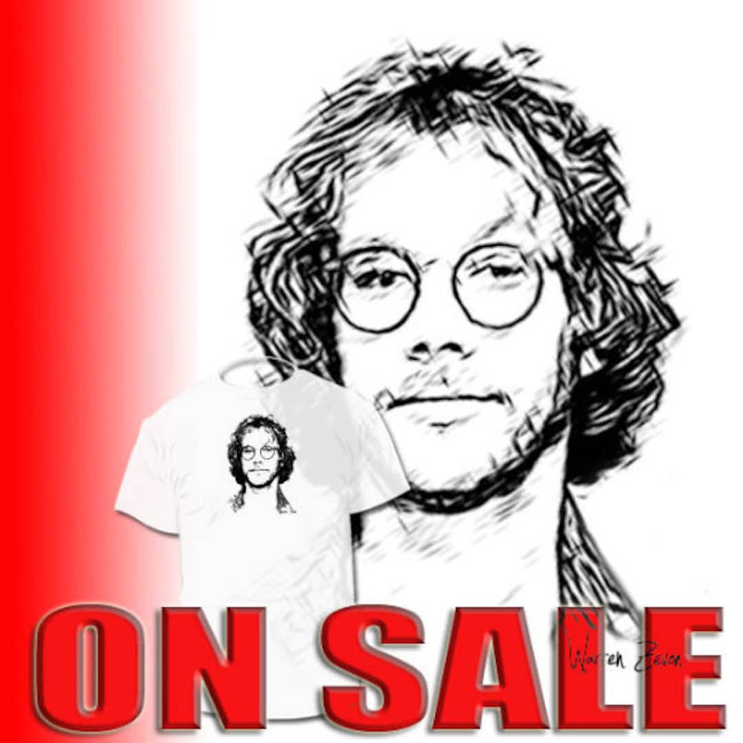 Warren Zevon Drawing T Shirt the Wind the Envoy - Etsy