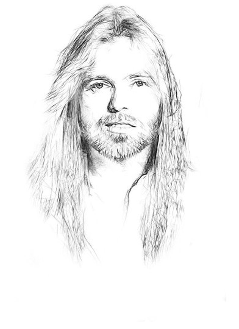 Joe Walsh Drawing T Shirt Drawings of Your Favorite Are - Etsy