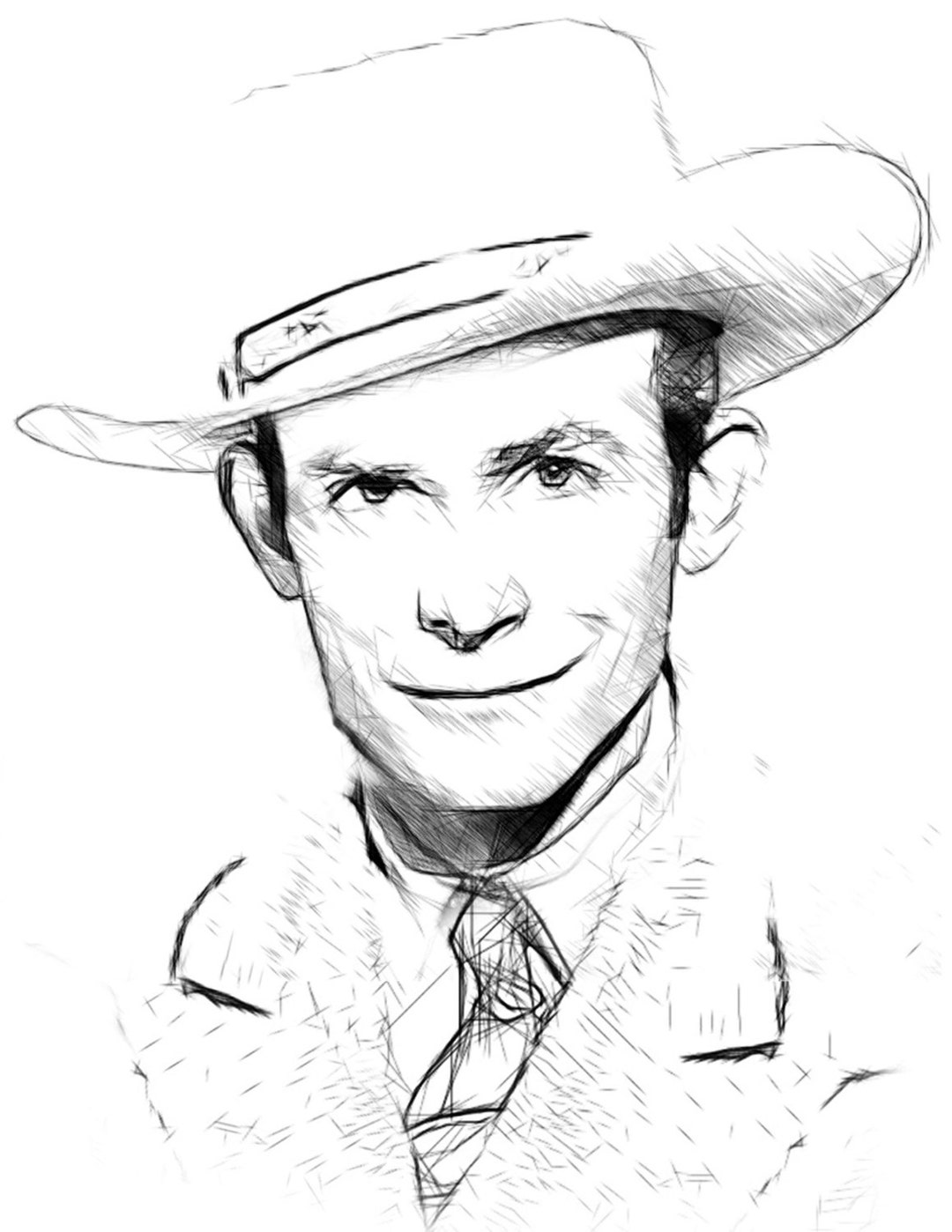 Hank Williams Sr. Drawing T Shirt - Etsy