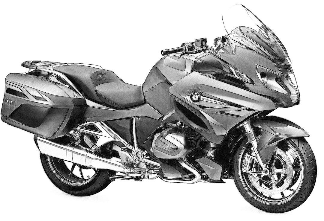 BMW R 1250 RT Drawing T Shirt Your Favorite Bike is Available - Etsy