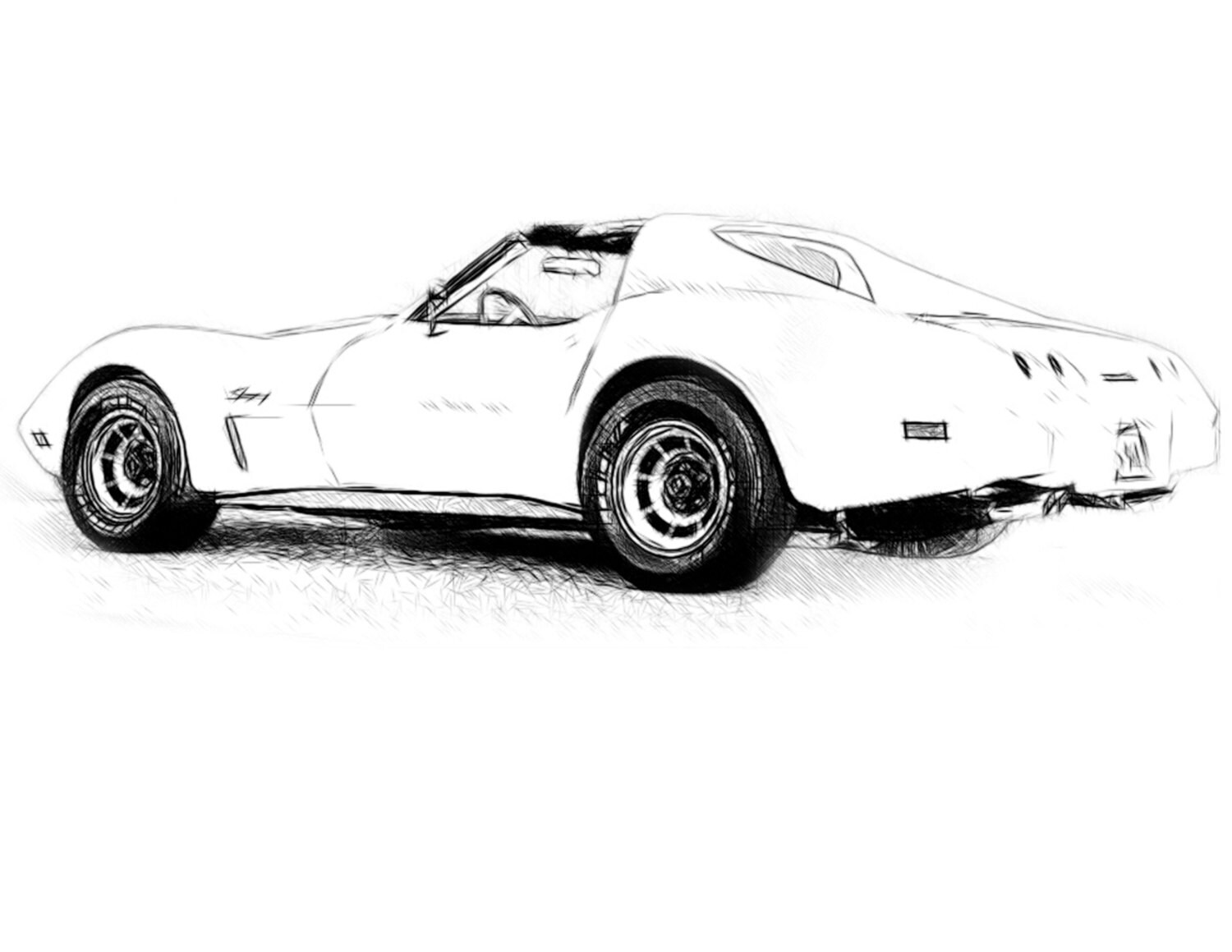 How To Draw A Stingray Corvette
