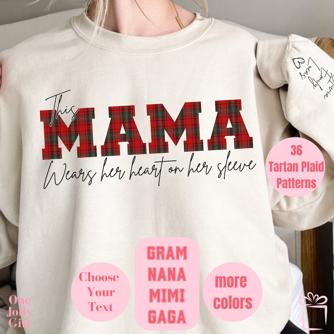 Custom Mom Sweatshirt, Custom Mom Gift Sweatshirt, Personalized Mom ...