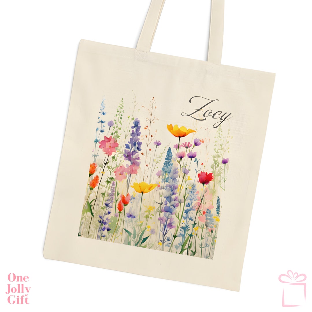 Personalized Name Canvas Tote Bag. Cotton. Custom Name Bag for - Etsy