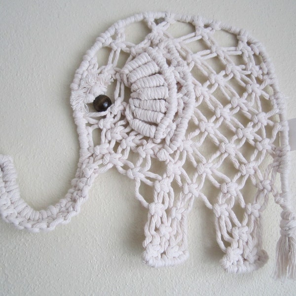 Macrame Elephant - Etsy