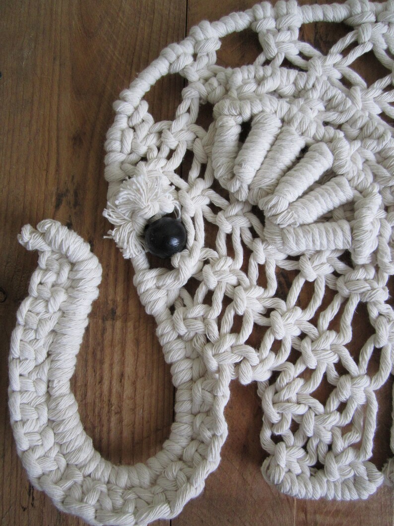 Macrame Elephant Set - Etsy
