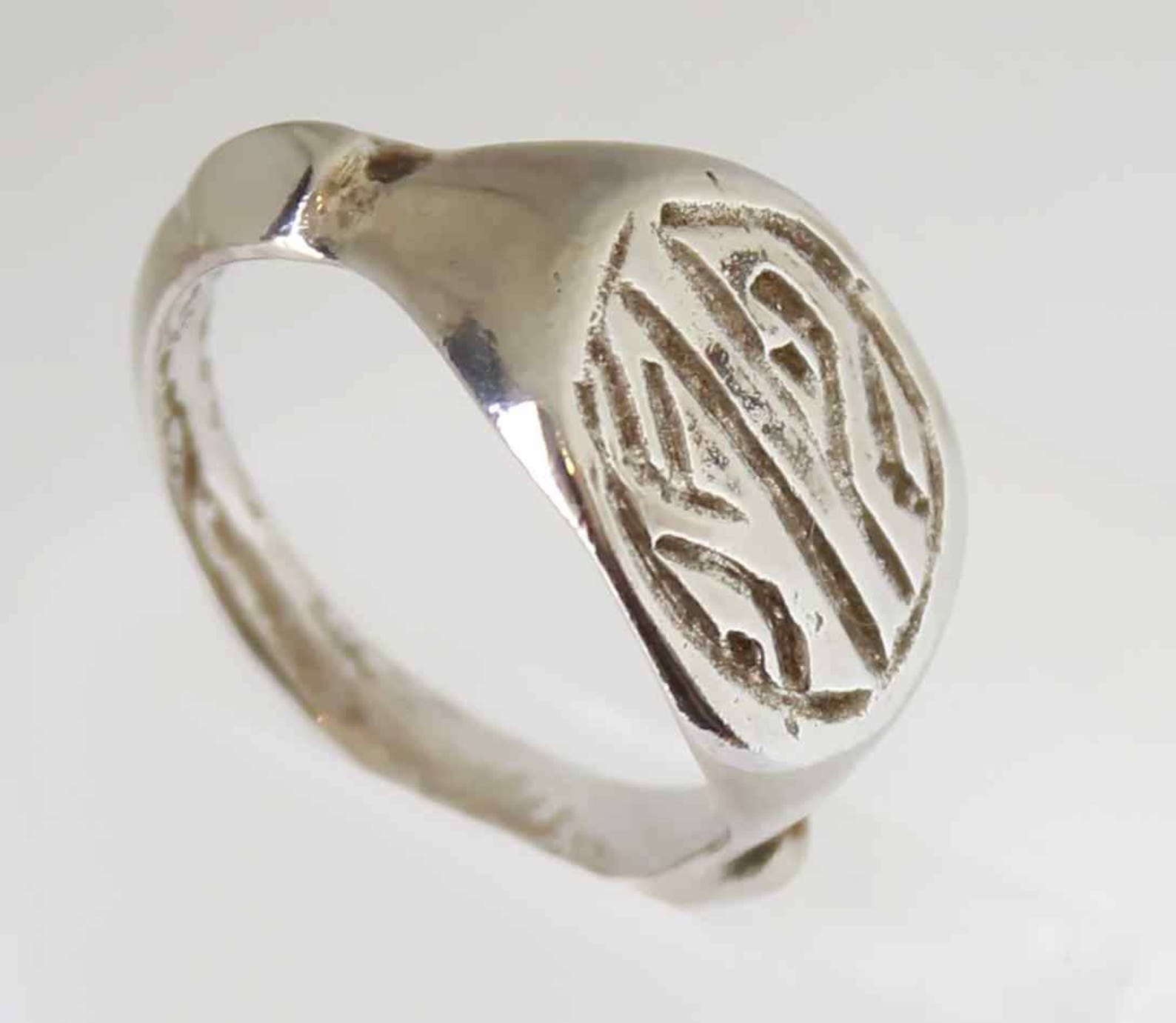 Ancient Roman Silver Ring. A Replica of an Original Ring From the 2nd ...
