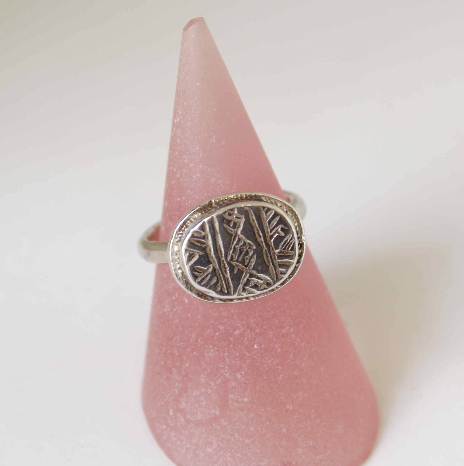 Ancient Roman Silver Ring. A Replica of an Original Ring From the 2nd ...