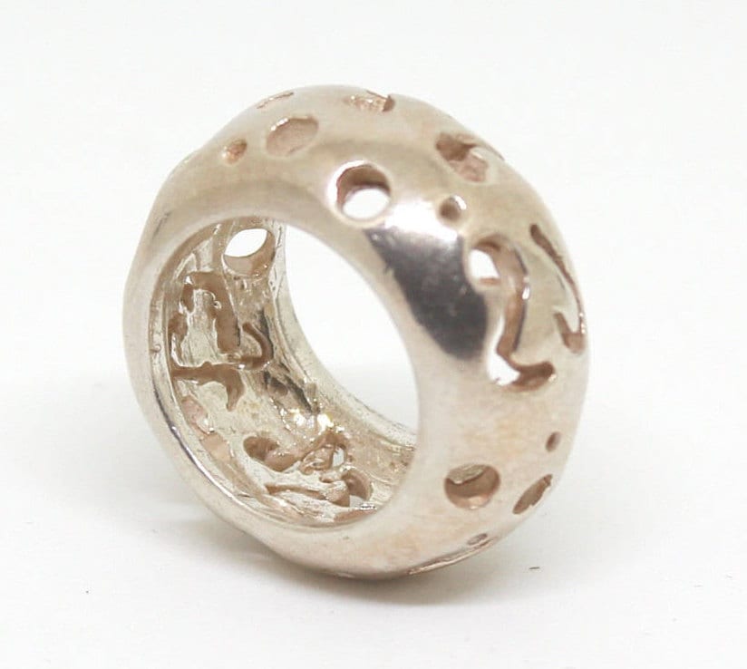 Silver Hand Made Ring - Etsy