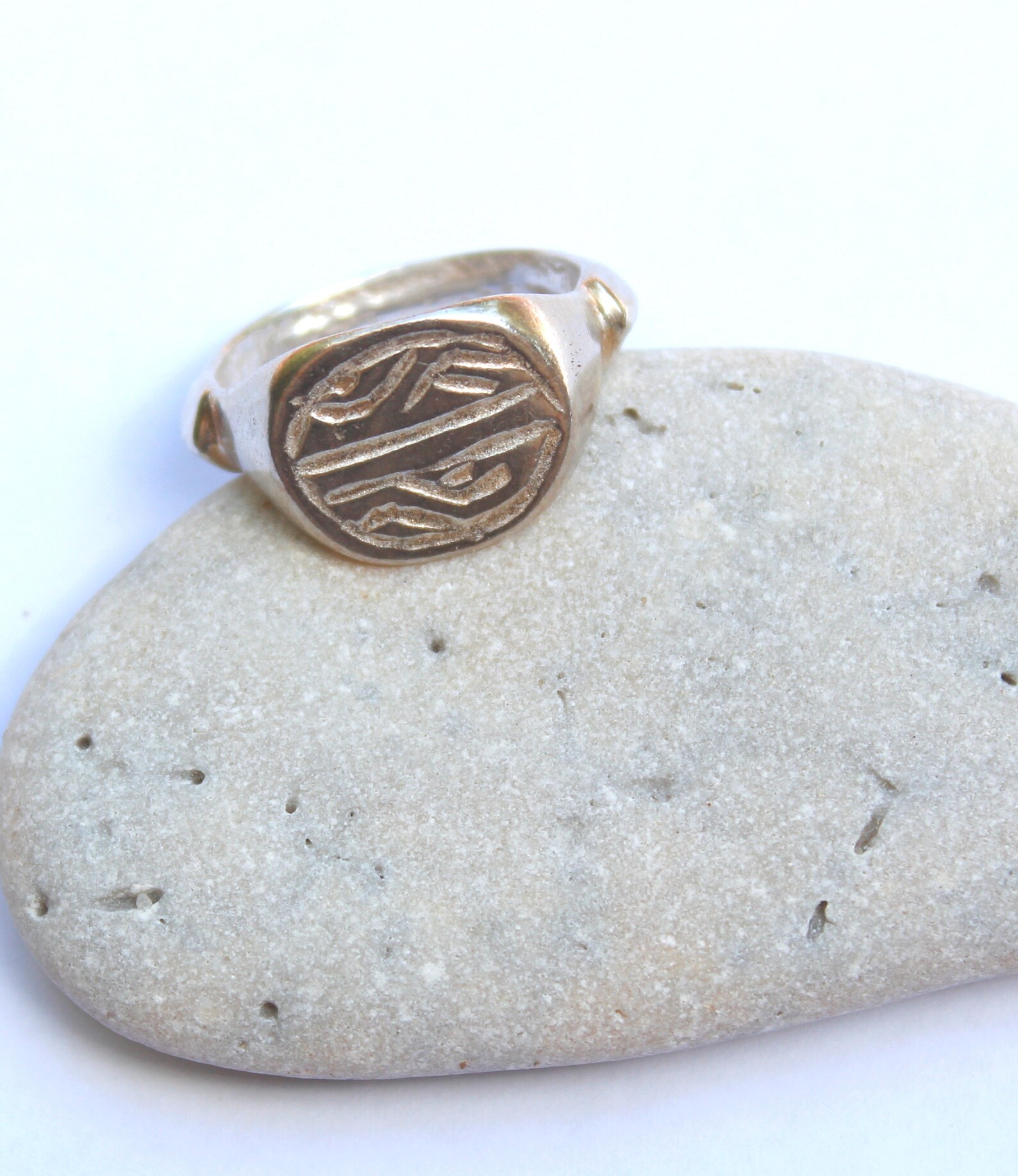 Ancient Roman Silver Ring. A Replica of an Original Ring From the 2nd ...