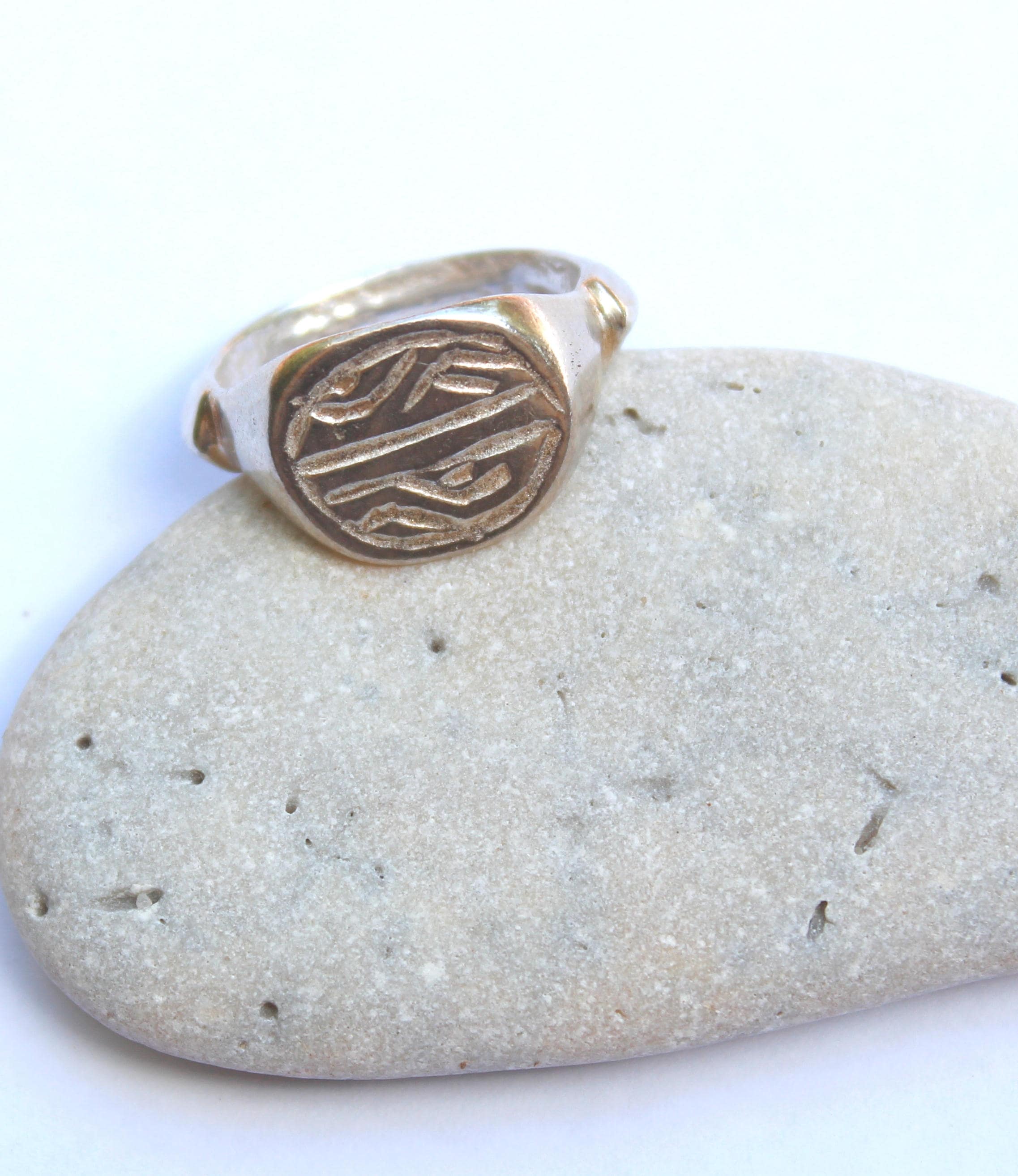 Ancient Roman Silver Ring. A Replica of an Original Ring From the 2nd ...