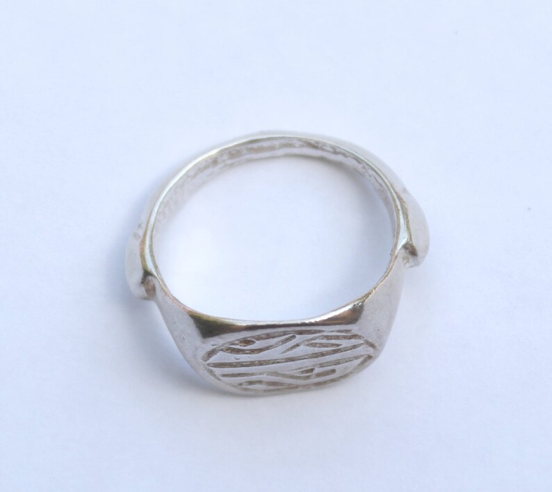 Ancient Roman Silver Ring. A Replica of an Original Ring From the 2nd ...