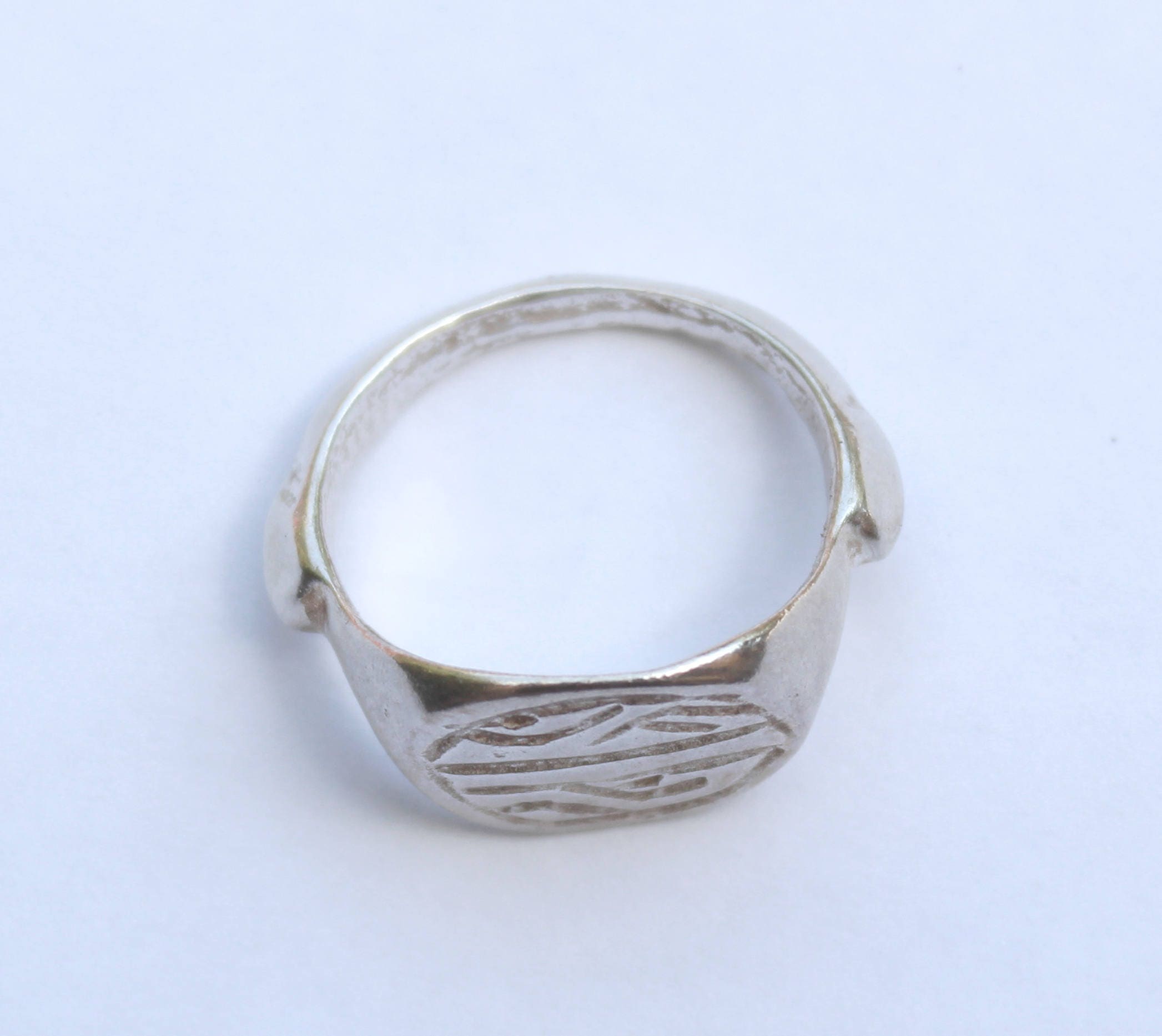 Ancient Roman Silver Ring. A Replica of an Original Ring From the 2nd ...