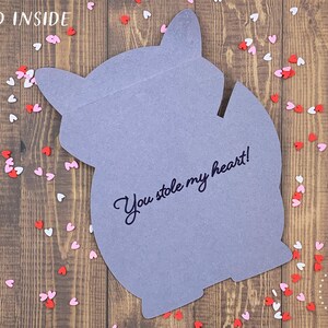 Raccoon Gift Card Holder | Valentine’s Day Card SVG | 3D Papercut SVG ...