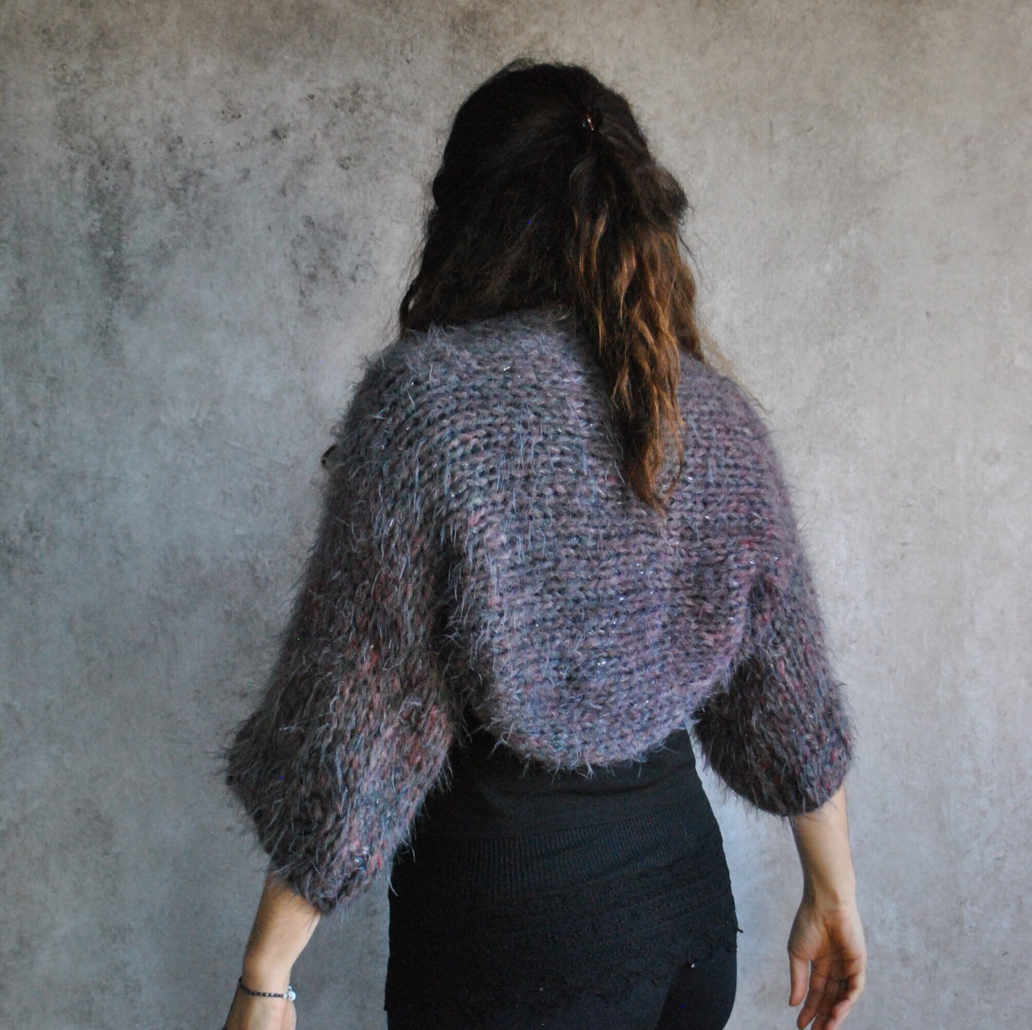 How to Knit a Shrug, Easy Knitting Pattern, Beginners Shrug Pattern ...