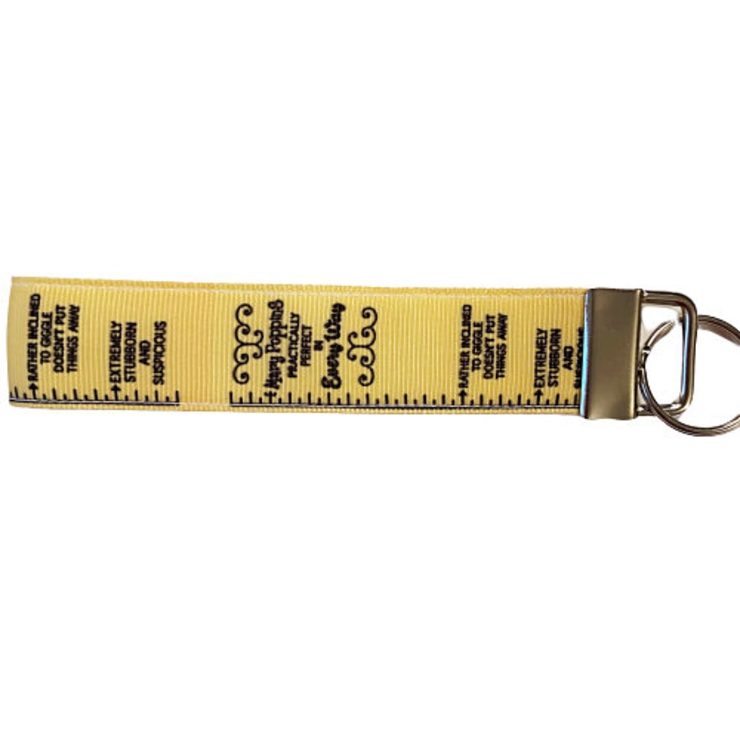Practically Perfect Tape Measure Lanyard or Keychain perfect for Pin ...