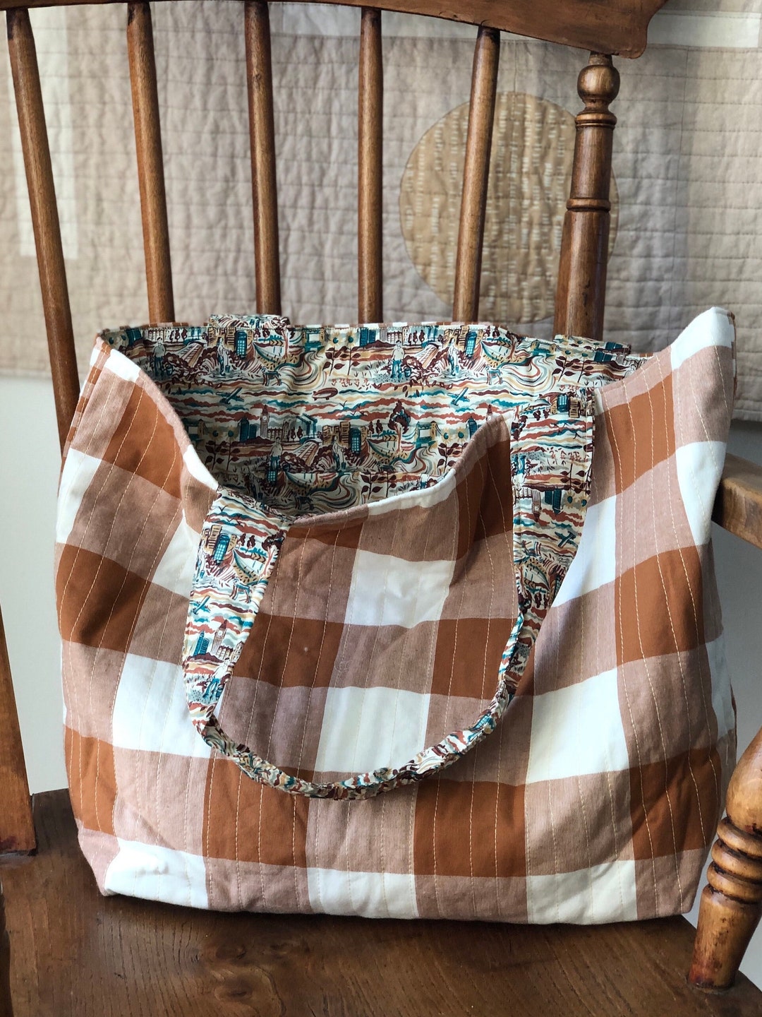 Handmade Quilted Bag - Etsy