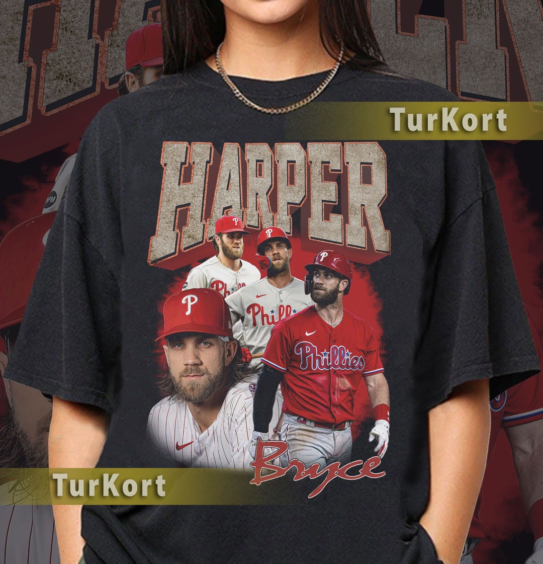 Vintage 90s Graphic Style Bryce Harper T-shirt Bryce Harper Hoodie ...