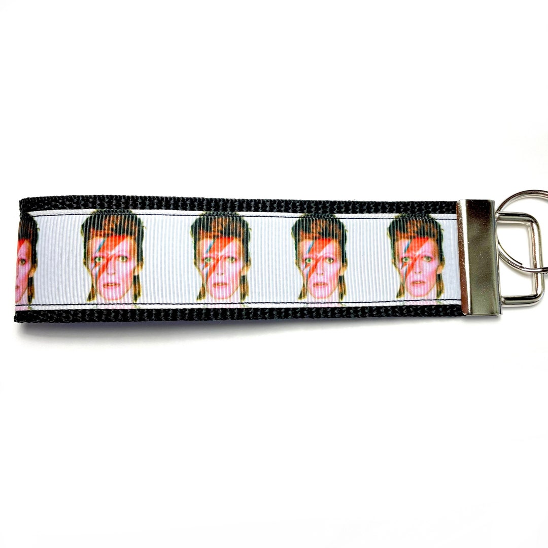 David Bowie Keychain Wristlet: the Starman, Aladdin Sane - Etsy UK