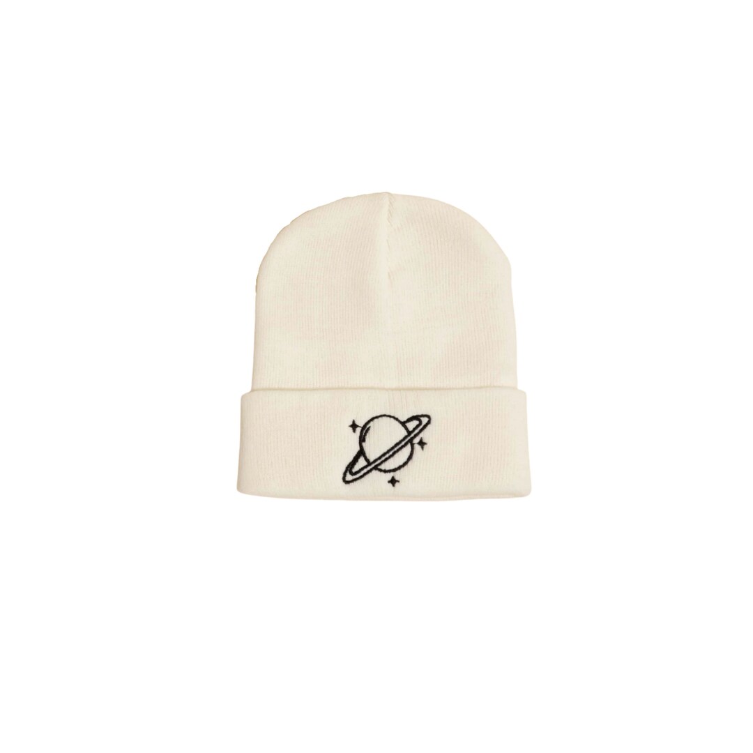 White Planet Beanie - Etsy New Zealand