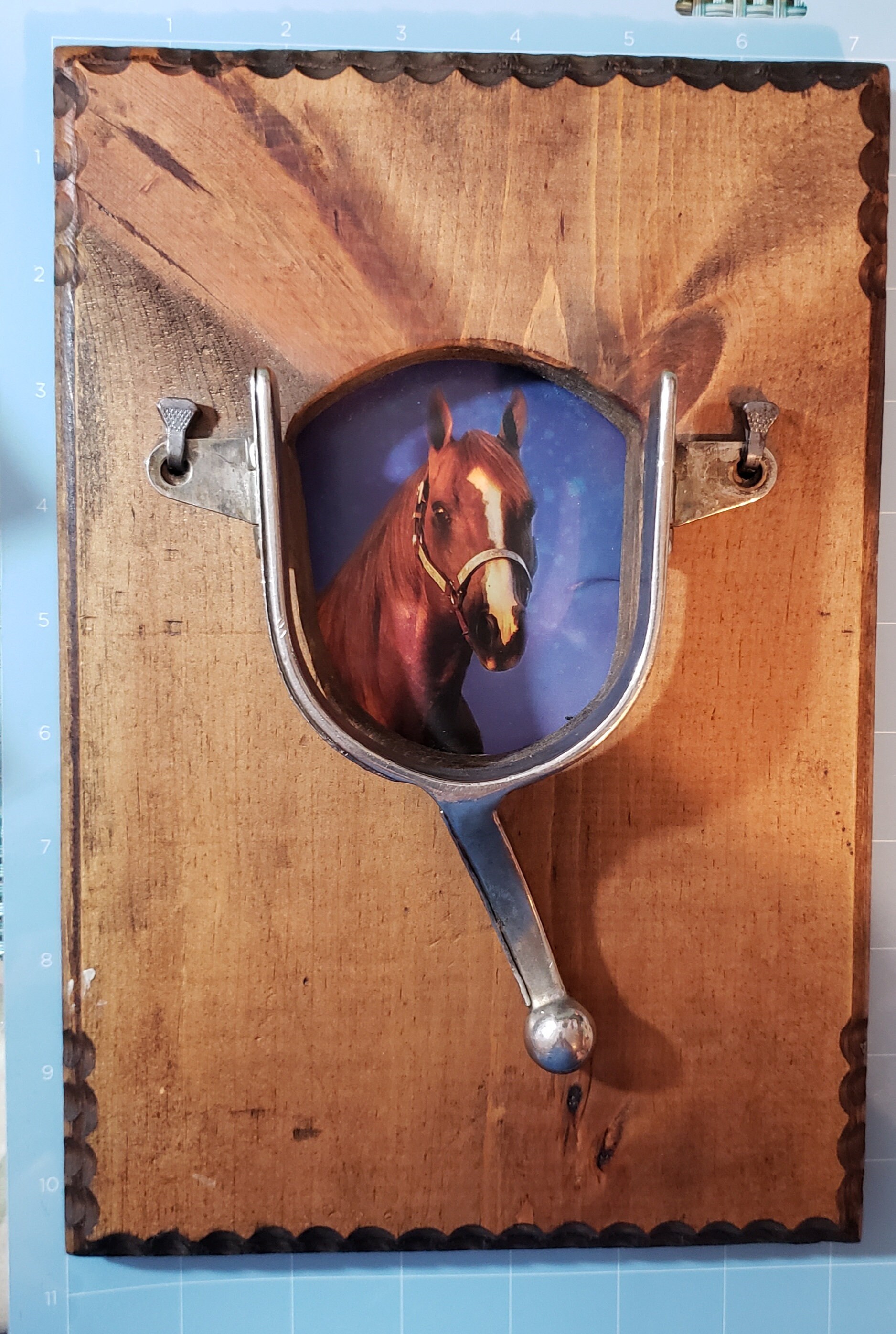 Vintage Quarter Horse Picture Spur Wall Art George W Senske - Etsy