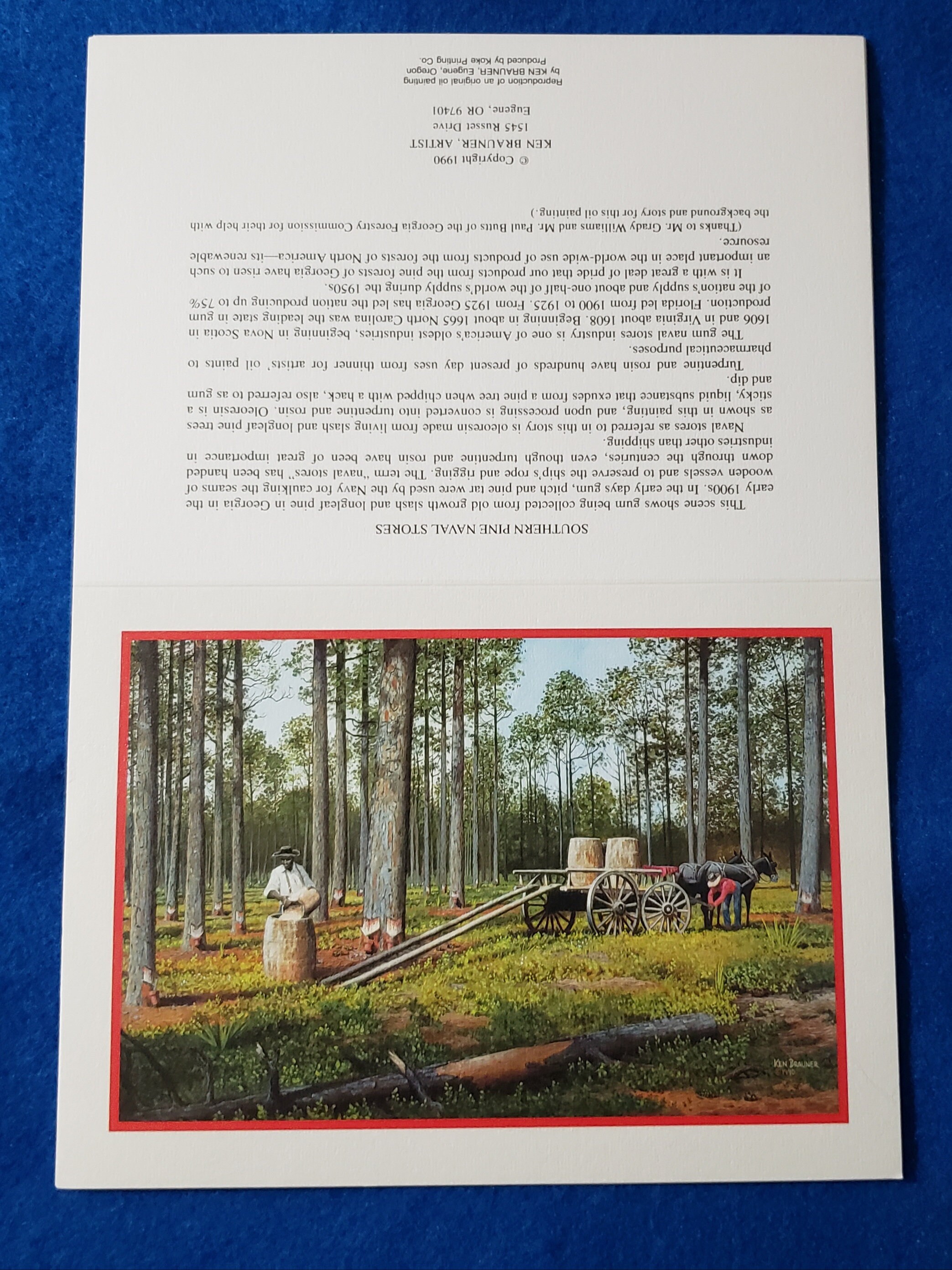 1988-1994 Ken Brauner Logging Note Cards Blank Unused 5x7 Crafting ...