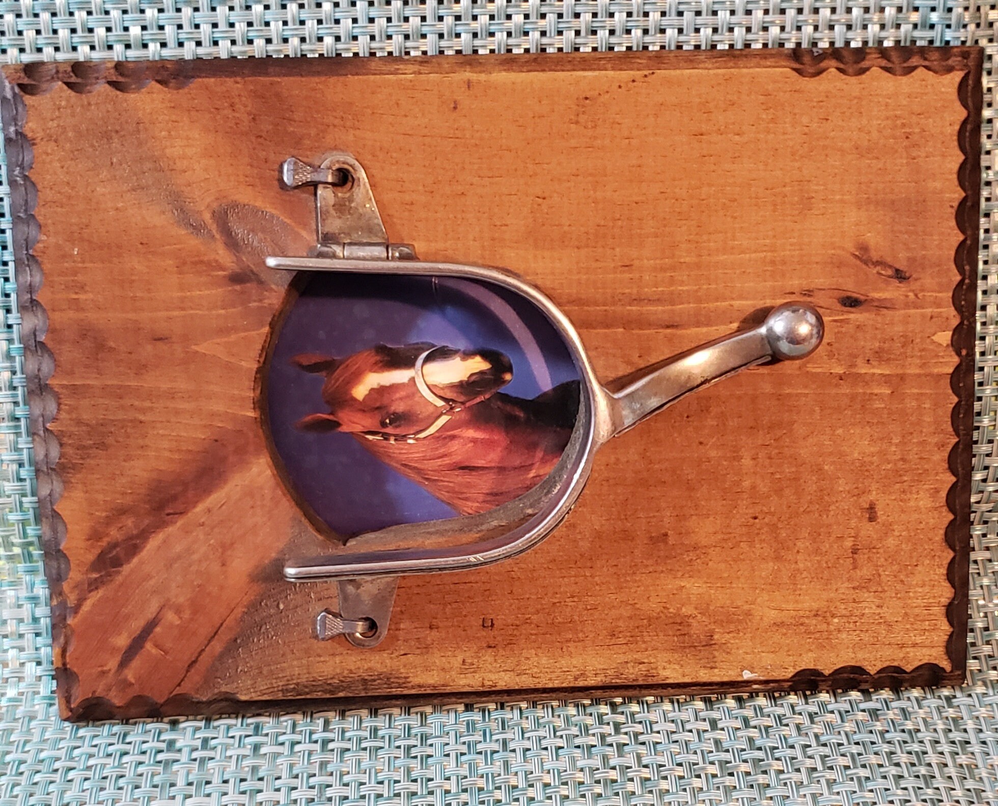 Vintage Quarter Horse Picture Spur Wall Art, George W Senske 10x7 - Etsy