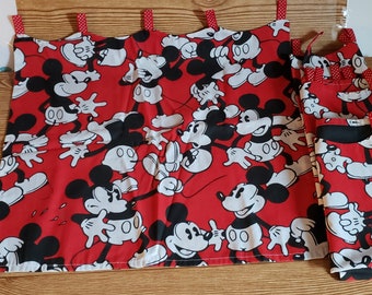 Mickey Mouse Curtains - Etsy