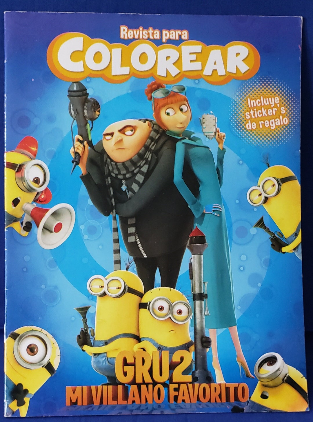 Gru 2 Spanish Language Sticker/coloring Book, Mi Villano Favorito - Etsy