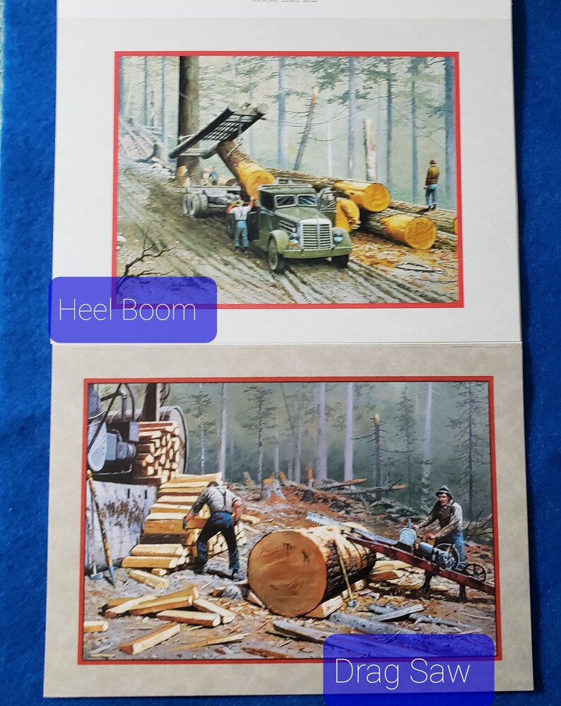 1988-1994 Ken Brauner Logging Note Cards Blank Unused 5x7 Crafting ...