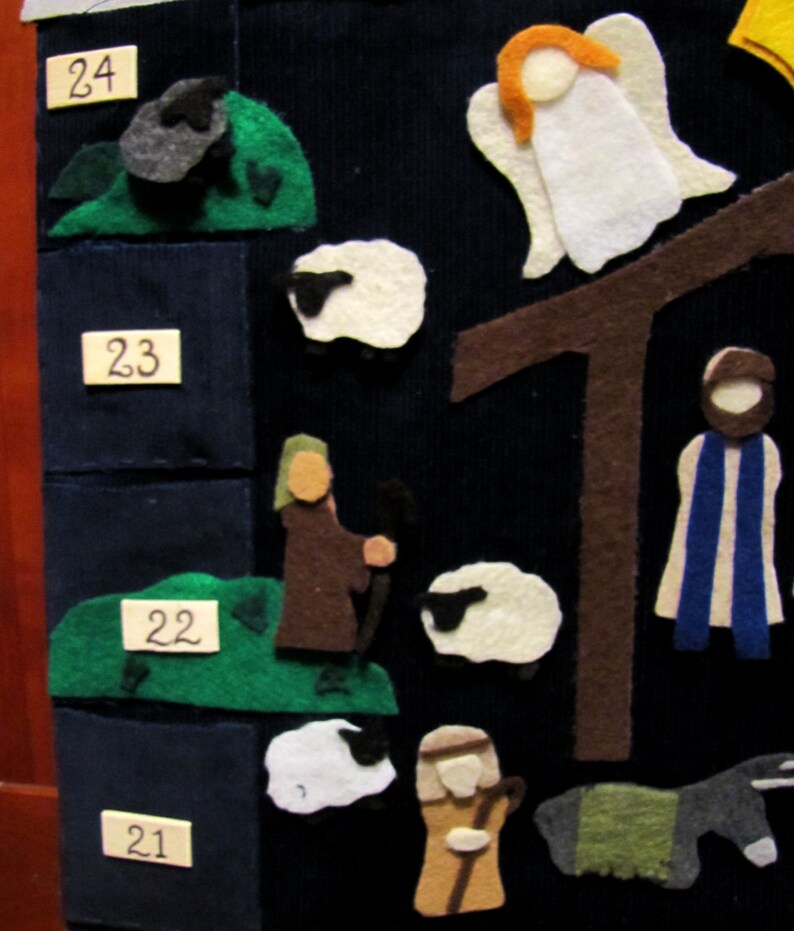 Handmade Nativity Advent Calendar - Free Shipping! - Etsy