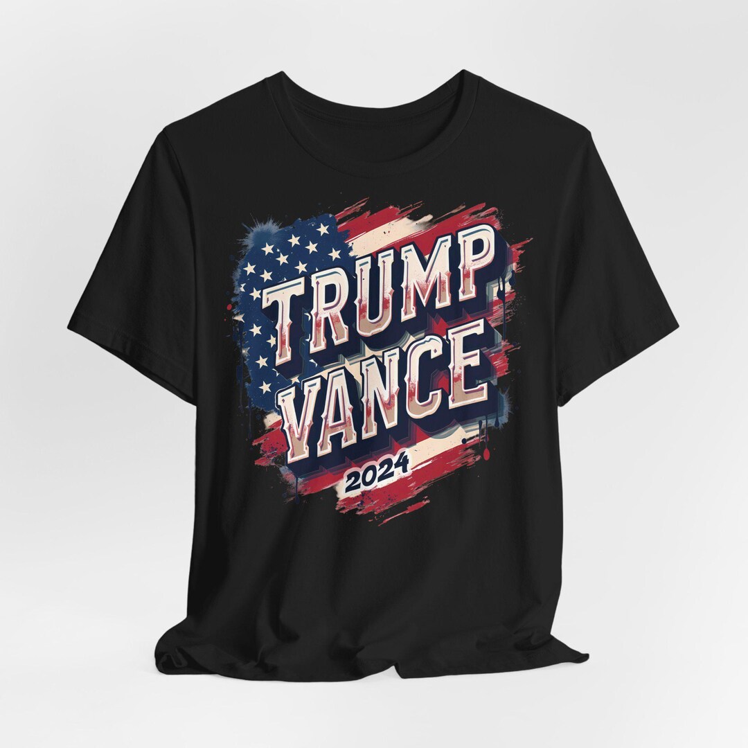 Political Logo T-shirt, Trump Vance 2024 Tee, Patriotic Election Top ...
