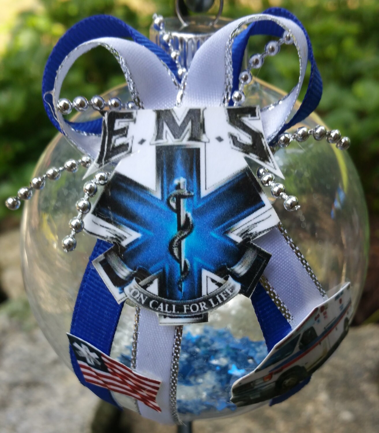 EMS Christmas Ornament On Call For Life Emergency Medical | Etsy