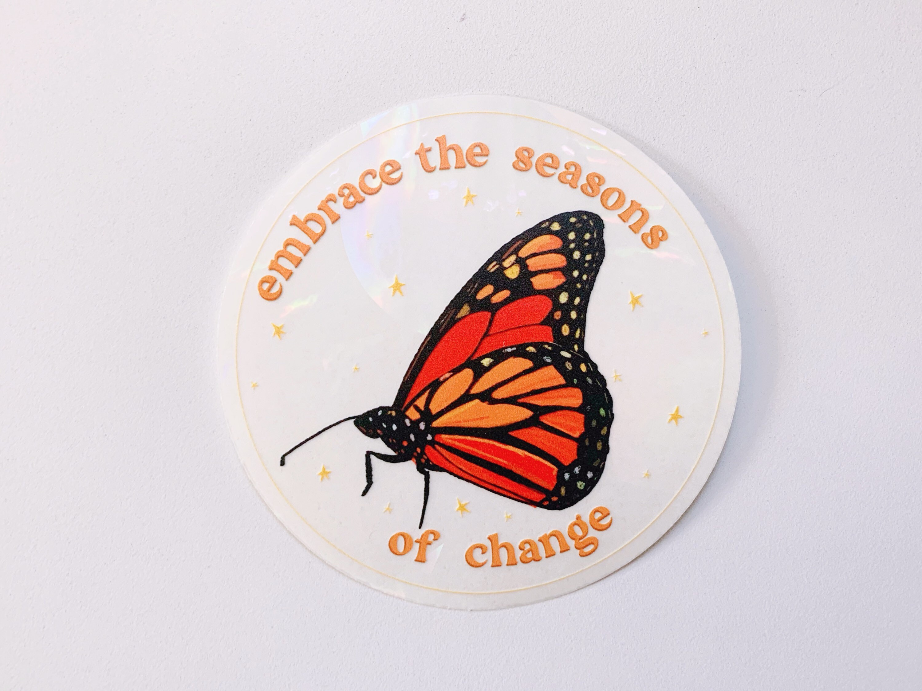Monarch Butterfly embrace the Changing Seasons Rainbow Prism - Etsy