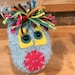 Fuzzy Sock Puppet With Yarn Hair - Handmade Toy - Etsy