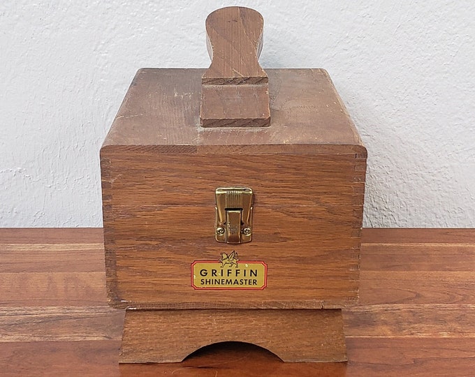 Vintage Griffin Shine Master Shoeshine Box - Etsy