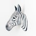 Faux Taxidermy Zebra Head Animal Friendly Decorative Art - Etsy