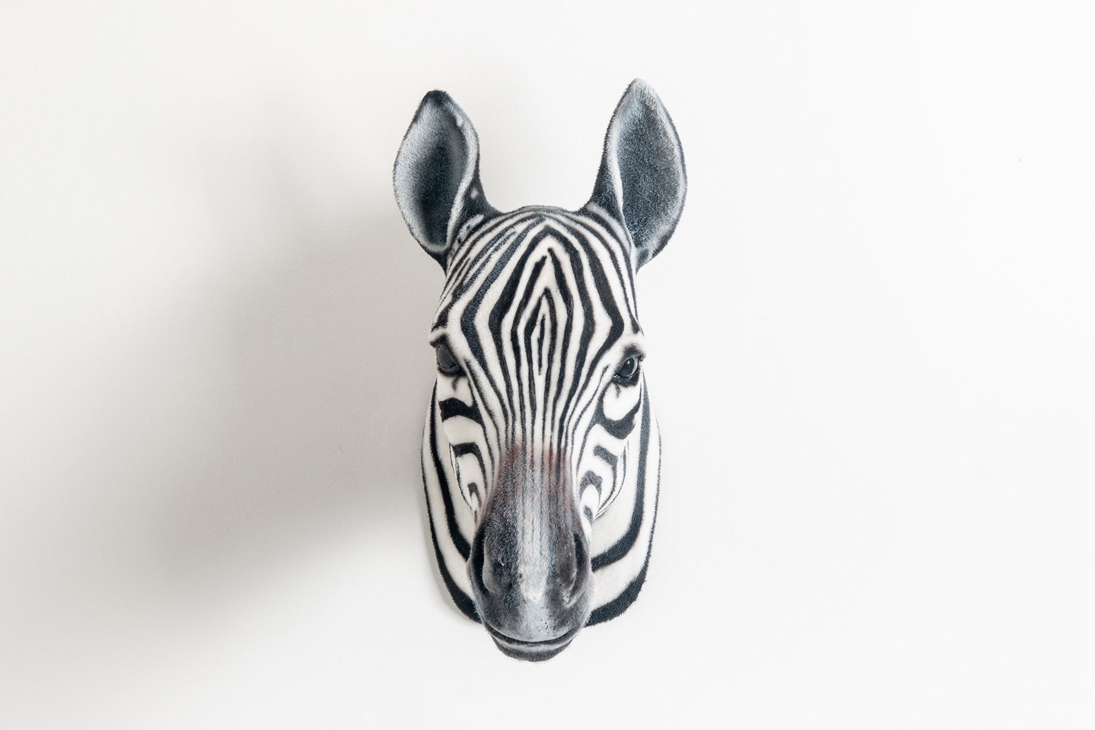 Faux Taxidermy Zebra Head Animal Friendly Decorative Art Handmade in ...