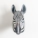 Faux Taxidermy Zebra Head Animal Friendly Decorative Art - Etsy